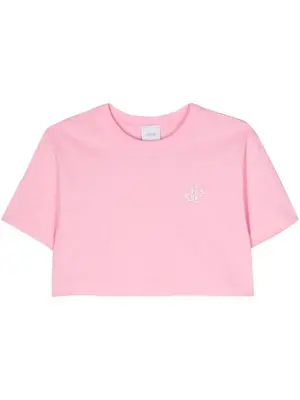 PATOU Logo-embellished Cropped T-shirt