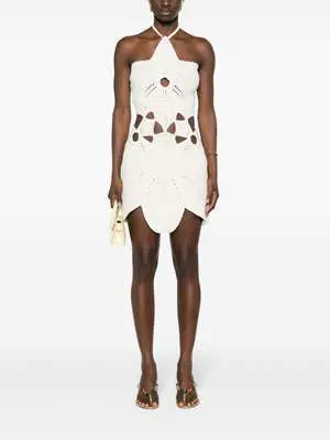 Cult Gaia Floreana Panelled Knit Dress