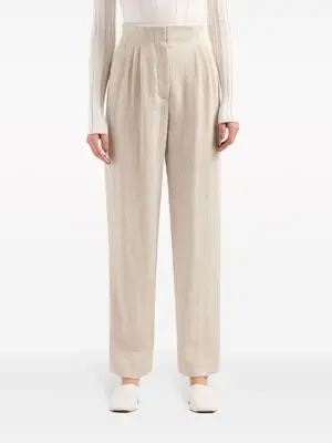 Emporio Armani High-waisted Straight-leg Trousers