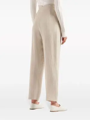 Emporio Armani High-waisted Straight-leg Trousers