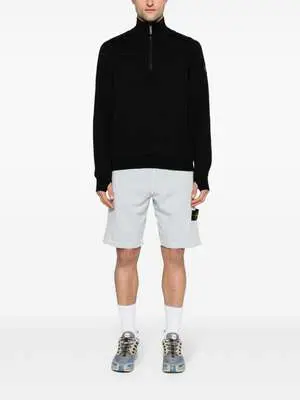 Stone Island Compass-badge Cotton Track Shorts