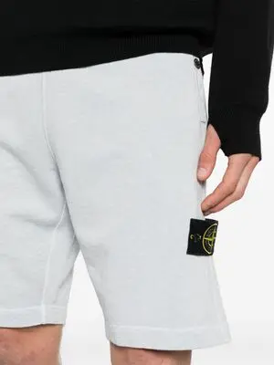 Stone Island Compass-badge Cotton Track Shorts