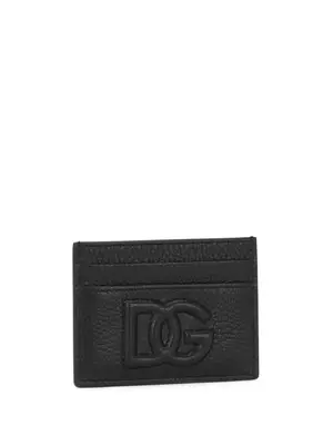 Dolce & Gabbana Logo-plaque Leather Cardholder - Black