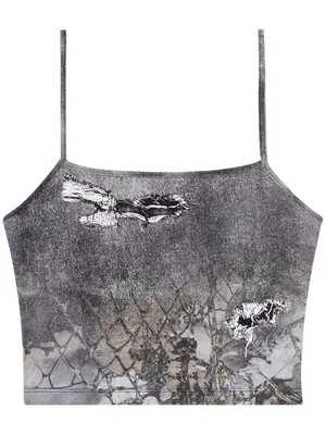 DIESEL® T-halsy Crop Top