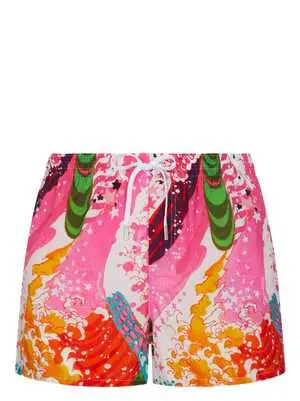 Dsquared2 Abstract-print Swim Shorts - Pink