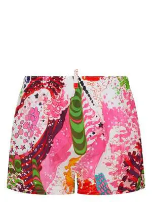 Dsquared2 Abstract-print Swim Shorts