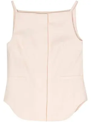Loulou De Saison Twill Square-neck Top