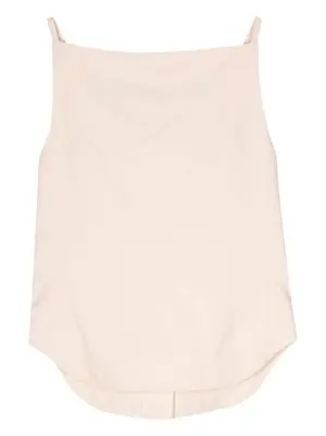 Loulou De Saison Twill Square-neck Top