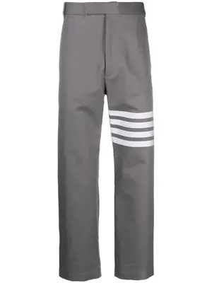 Thom Browne Brown Straight Leg Trousers