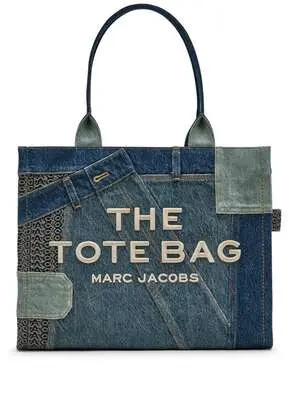 Marc Jacobs Large Deconstructed Denim Tote Bag - Blue