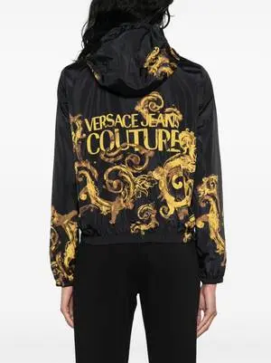 Versace Barocco-print Hooded Jacket
