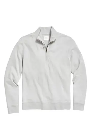 Billy Reid Cullman Half-zip Pullover - Silver