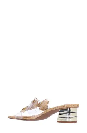 J. Reneé Cybel Slide Sandal - Clear/natural/gold