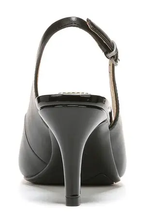 LIFESTRIDE Teller Slingback Peep Toe Pumps - Black