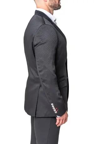 MACEOO Socrates Geometric Sport Coat - Black