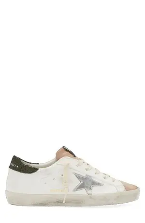GOLDEN GOOSE Super-star Low Top Sneaker - White/ Silver