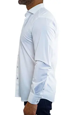 MACEOO Einstein Contemporary Fit Stretch Button-up Shirt