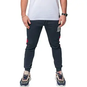 MACEOO Colorblock Fleece Joggers - Blue