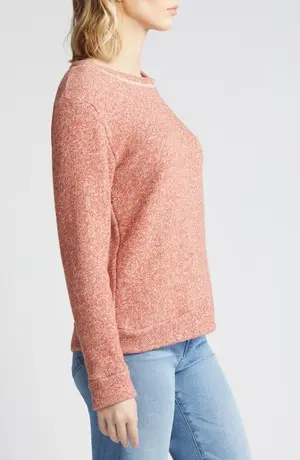 Loveappella Crewneck Cotton Sweatshirt - Terracotta