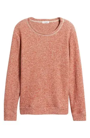 Loveappella Crewneck Cotton Sweatshirt - Terracotta