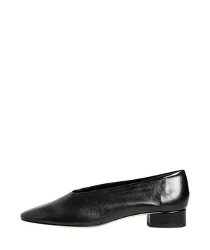 AeydĒ Delia Nappa Leather Heels - Black