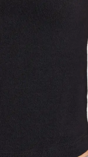 PERFECTWHITETEE Ribbed Tank Top - True Black