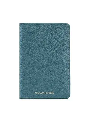 MAISON DE SABRE Leather Passport Holder Bondi Blue