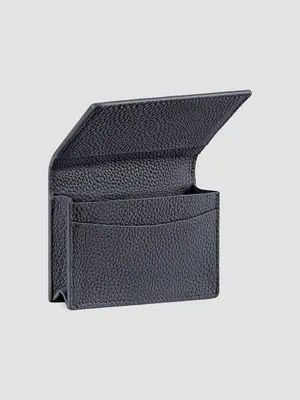 MAISON DE SABRE Leather Card Case - Graphite Grey