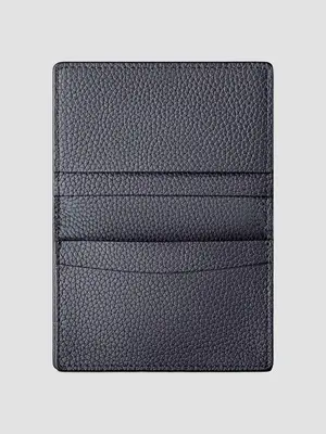 MAISON DE SABRE Leather Card Case - Graphite Grey