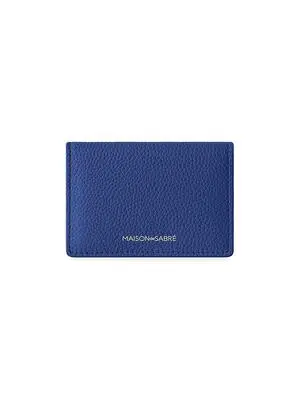 MAISON DE SABRE Leather Card Case Lapis Blue
