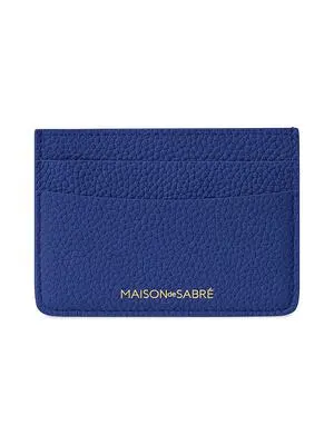 MAISON DE SABRE Leather Card Holder Lapis Blue