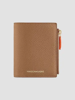 MAISON DE SABRE Leather Bifold Wallet Sandstone Manhattan
