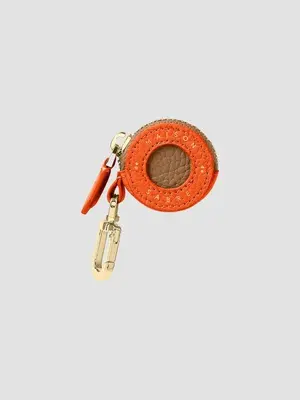 MAISON DE SABRE Leather Airtag Charm Manhattan Sandstone