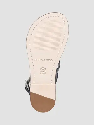 Bernardo Maverick 2 Leather Toe Ring Sandals - Navy
