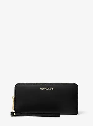 Michael Kors Large Saffiano Leather Continental Wallet - Black