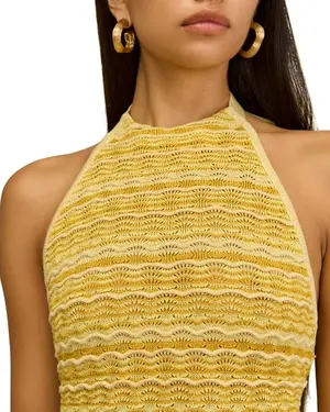 Cult Gaia Erina Knit Halter Dress