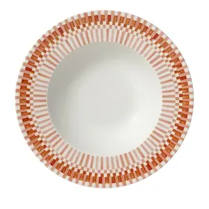 Bernardaud Terra Rosa Rim Soup Plate - Multi