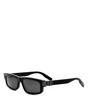 Dior CD Icon S2I Rectangular Sunglasses Black/gray Solid