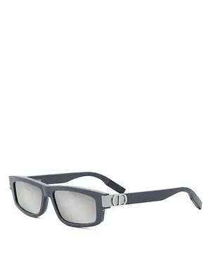 Dior CD Icon S2I Rectangular Sunglasses Gray/gray Mirrored Solid