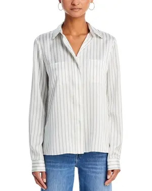 FRAME Slim Striped Pocket Shirt
