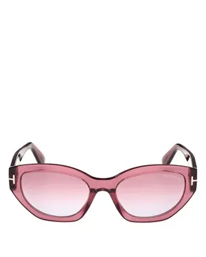 TOM FORD Geometric Square Sunglasses - Pink/pink Gradient