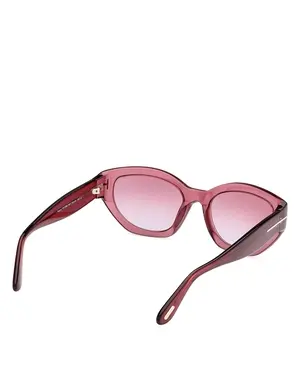 TOM FORD Geometric Square Sunglasses - Pink/pink Gradient