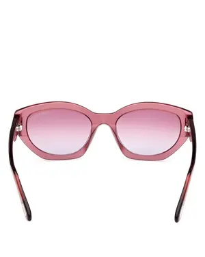 TOM FORD Geometric Square Sunglasses - Pink/pink Gradient