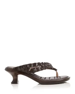 Melissa Kitten Heel Thong Sandals - Brown