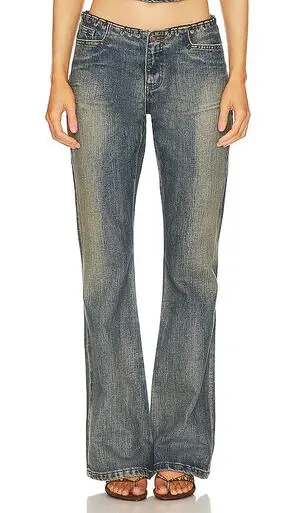 JADED LONDON Whipstitch Jeans - Denim