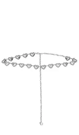 8 Other Reasons Heart Chain Belt - Silver