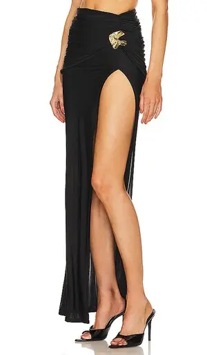 MICHAEL COSTELLO Magnolia Maxi Skirt - Black