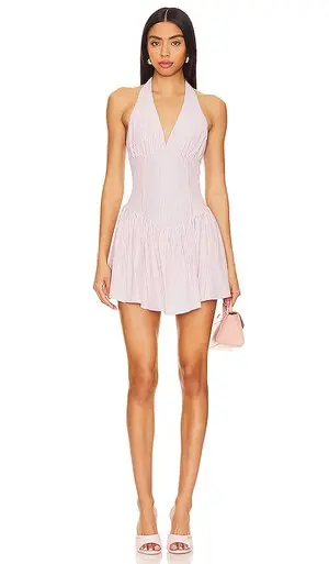 MORE TO COME Yolani Mini Dress - Pink Stripe