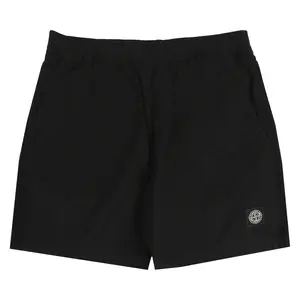 Stone Island Compass Motif Swim Shorts - Black