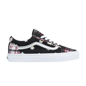 VANS Old Skool Floral Plaid Patchwork Sneakers